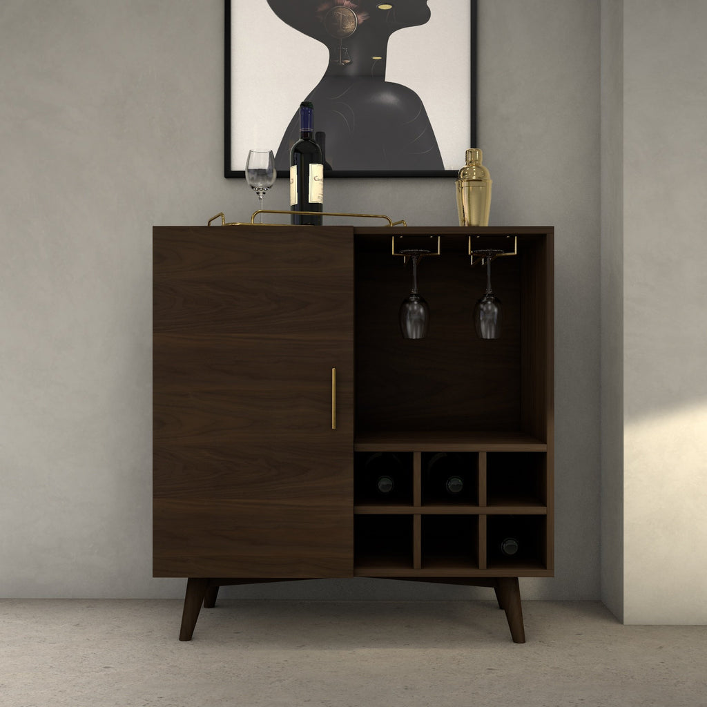 Mueble Bar De Nogal Mueble Bar Giratorio Nogal Tomasso De Lujo En